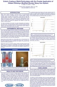 Enteric Coating of Multi-Particulates with Dry Powder Application of ...