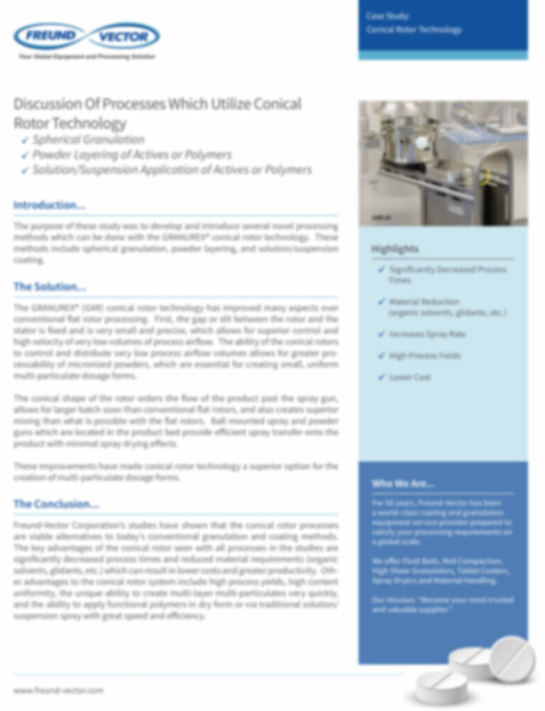 Case Study: Granurex® Rotor Technology - Freund